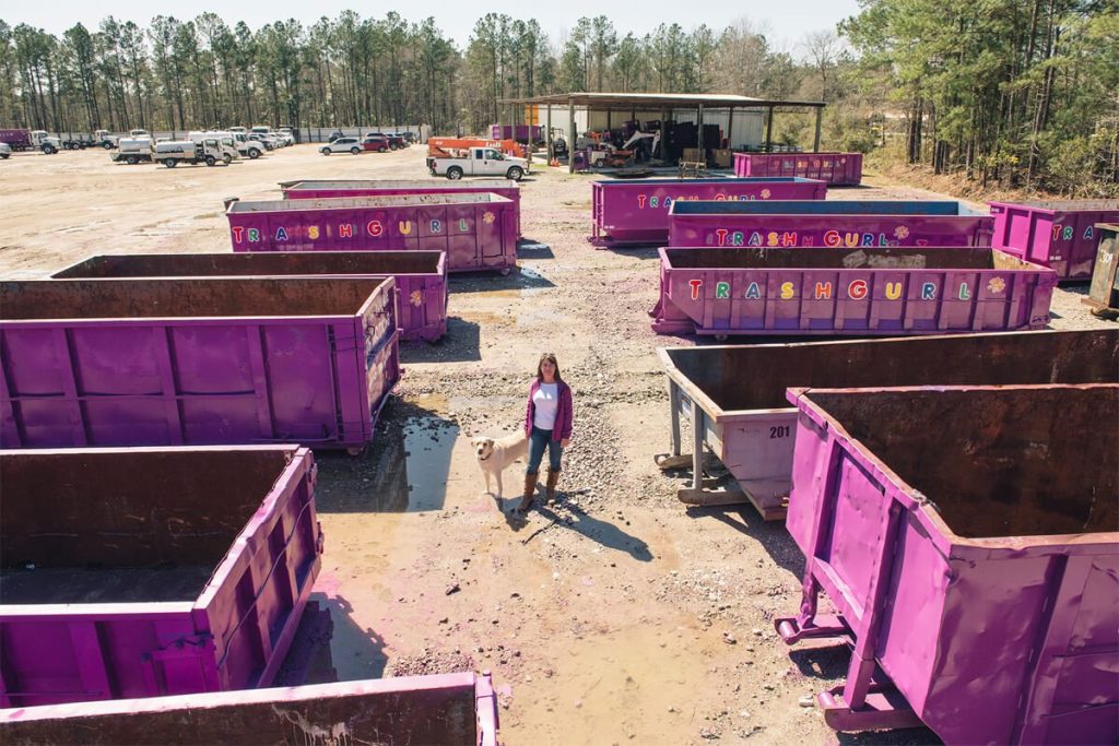 The woman behind Charleston's ubiquitous purple dumpsters - Trash Gurl